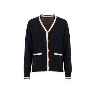 Max Mara Wollstrickjacke - - Knitwear - Damen - Blau - M
