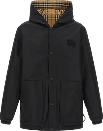 Burberry Reversible Burberry Check Jacket - Beige