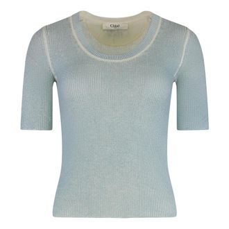 Chlo&eacute; Femme, Pulls, Bleu, Taille: 40 FR Tricots