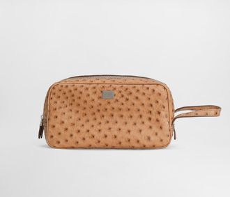 Dolce & Gabbana Ostrich Necessaire - Mann Brieftaschen Und Clutches Beige Onesize