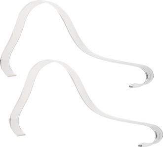 NUOBESTY 5 Stück Teiliges Acryl Schuh Display Regal Transparent Sandalen Halter Leicht Tragbar Aufbewahrung für Damenschuhe High Heels Supermarkt Schuhhalter