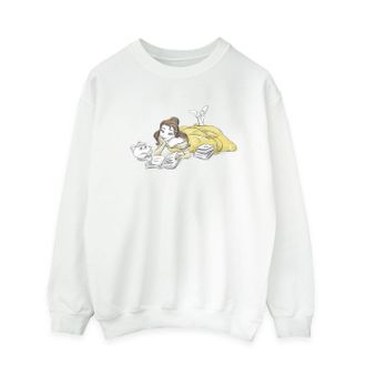 Disney Sweat BEAUTY AND THE BEAST BELLE READING - Homme (Blanc)