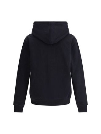 Ami Mens Logoed Hoodie Noir Cotton Sweatshirts Sweater