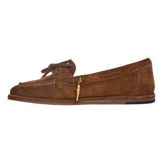AGL Agl, Femme, Chaussures, Brun, Taille: 36 1/2 EU Mocassins avec application de breloque