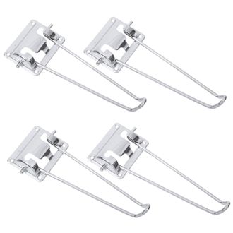 PartyKindom 4st&uuml;cke Tischbeine Aus Harteisen Klappbar F&uuml;r Sofatisch Nachttisch Schultisch Silber Einfache Montage Und Lagerung