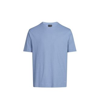 Emporio Armani T-shirt chevrons &agrave; col rond en coton