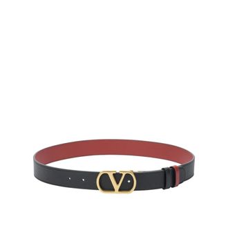 Valentino Garavani VLogo Signature Wendeg&uuml;rtel - - Accessories - Damen - Schwarzk - 85 CM