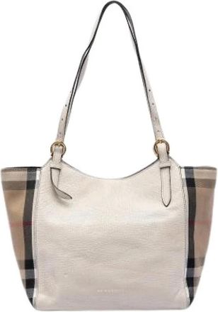 Burberry Pre-owned Canterbury Shoulder Bag - Femme - Pre-owned - Blanc - Taille: ONE Size