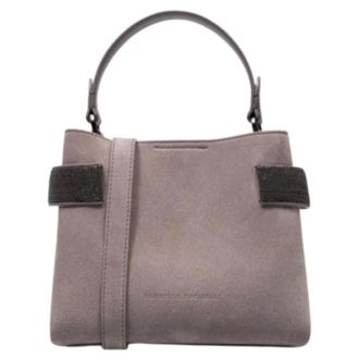 Brunello Cucinelli Top-Handle Essence Small - Femme - Sacs - Beige - Taille: ONE Size
