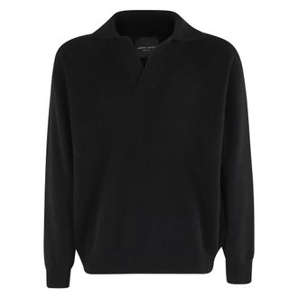 Roberto Collina Herren, Strickwaren, Schwarzk, SGr&ouml;&szlig;e