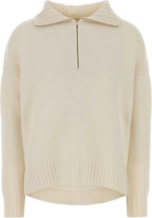 Max Mara Crasso Oversized Kaschmir Pullover - - Knitwear - Damen - Wei&szlig; - L