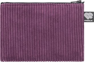 PP-Berlin Cord Etui medium für Damen & Herren Aubergine - Handmade & vegan, Hippe Geldbörse und Aufbewahrungstasche im Reisepass-Format, Made in Germany