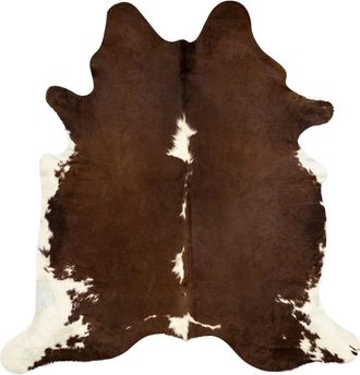tidyard Rindlederteppich Kuhfellteppich Kuhfelleingangsteppich 150 x 170 cm für einzigartigen Look verwenden,Wandteppich Fellteppich Bettvorleger Deko Wohnzim