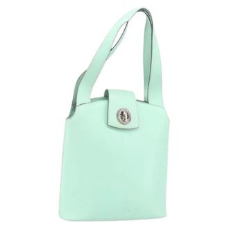 Celine Sac bandouli&egrave;re vintage en cuir doccasion - Femme - Pre-owned - Vert - Taille: ONE Size