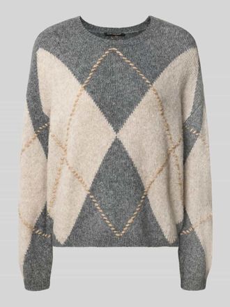 Luisa Cerano Strickpullover im Allover-Look mit Rundhalsausschnitt