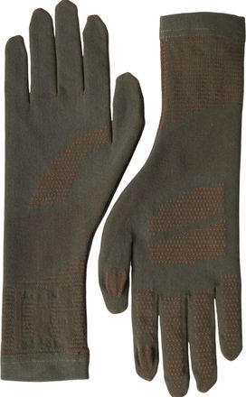 Dolce & Gabbana Womens Brown Cotton Stretch Wrist Length Gloves Elastane