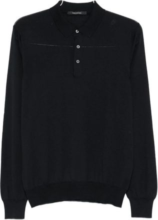 Tagliatore Homme, Tops, Bleu, Taille: M Polo Manches Longues Pablo