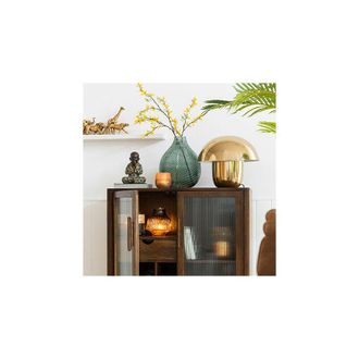 M&S Collection M&s - Lampe de table champignon 40 cm en m&eacute;tal dor&eacute;