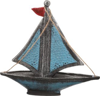 Aboofan Vintage Segelboot Modell aus Langlebigem Resin Detailreiche Nautische Tischdeko für Wohnzimmer Weinregal Laden Charmante Deko Vielseitig Einsetzbar fü