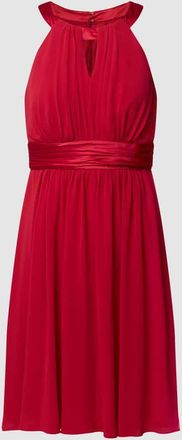 Jake*s Cocktailkleid mit amerikanischem Ausschnitt