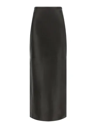 Co Jupe En Cuir - Noir