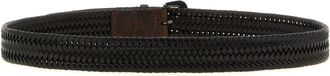 Brunello Cucinelli Womens Brown Leather Regular Belt
