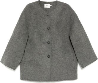 B+ab veste à design cache-coeur - Gris