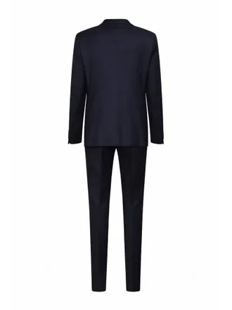 Tagliatore Mens Suit Vesuvio Blue Virgin Wool Suits