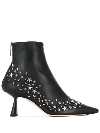 Jimmy Choo London bottines Kix orn&eacute;es d&eacute;toiles - Noir