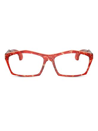 Alain Mikli lunettes de vue à monture géométrique - Rouge