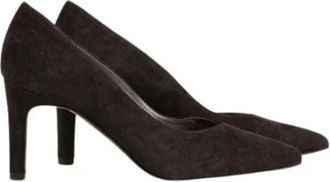 Peter Kaiser Schwarze Wildleder Pumps mit Spitzer Kappe - - Shoes - Damen - Schwarzk - 38 1/2 EU