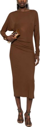 Max Mara Femme, Robes, Brun, Taille: 40 FR Mstsalvo Midi Dress