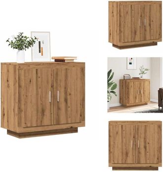 vidaXL Sideboard Artisan-Eiche 80x40x75 cm Holzwerkstoff - Sideboard - Sideboards - Buffetschrank - Schrank