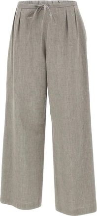 Loulou Studio Femme, Pantalons, Gris, Taille: 38 FR Clark Wide Pantalons