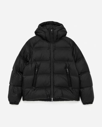 Arket Sportliche Upcycled Down Jacke -Schwarz