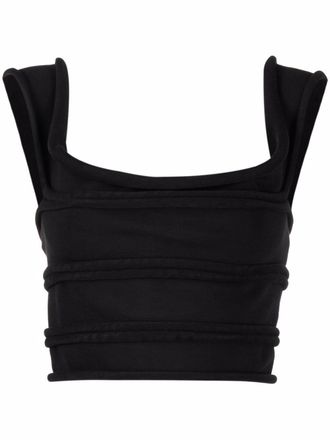 Alexander Wang d&eacute;bardeur Cincher crop - Noir