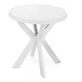 Progarden Table de jardin ronde en r&eacute;sine 100% recyclable - 70 cm - R&eacute;sistante aux intemp&eacute;ries et moisissures - Pour usage domestique