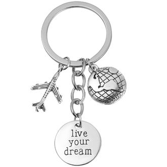 Amosfun Flugzeug Schl&uuml;Sselanh&auml;Nger Aus Zinklegierung Kreativer Pilotenschl&uuml;Sselbund F&uuml;R M&auml;Nner Frauen Kinder Ideal Als Geschenk Und Alltagstasche Deko