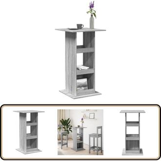 vidaXL Bartisch mit Ablagen Grau Sonoma 60x60x102 cm Holzwerkstoff - Vidaxl