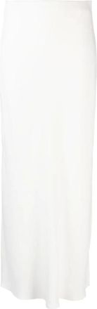 Brunello Cucinelli Femme, Jupes, Blanc, Taille: 38 FR Bias-cut Maxi Skirt