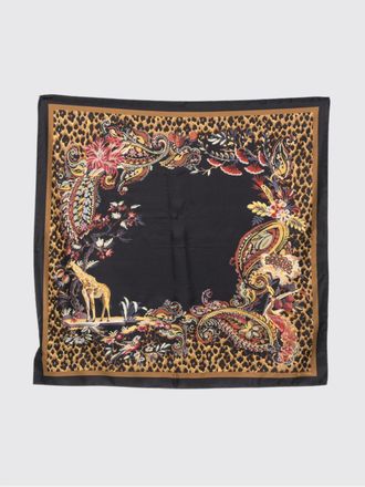 Etro Carr&eacute; en pure soie &agrave; imprim&eacute; Paisley et animalier