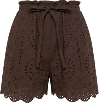 Meimeij Femme, Shorts, Brun, Taille: 38 FR Short Shorts