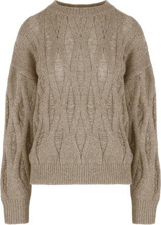 Bomboogie Femme, Pulls, Beige, Taille: 42 FR Pull Oversize Doux au Toucher