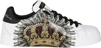 Dolce & Gabbana Homme, Chaussures, Multicolore, Taille: 44 EU Sacred Heart Portofino Baskets