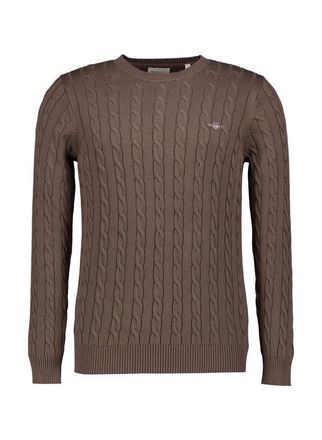 GANT Herren Pullover braun unifarben