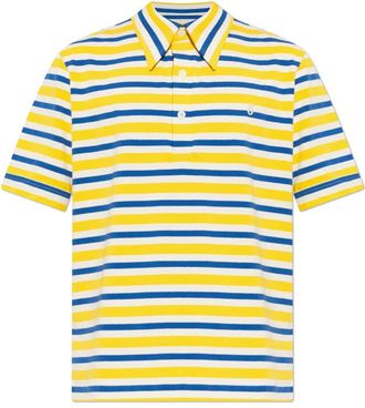 Maison Margiela Homme, Tops, Jaune, Taille: XL Striped Jersey Polo