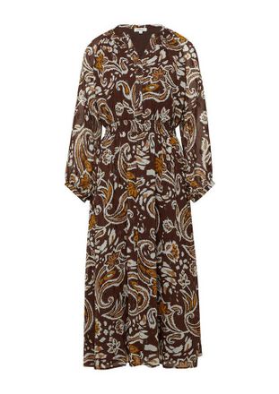 s.Oliver Midikleid Kleid Chiffonkleid mit Effektgarn im Relaxed Fit