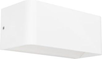 Eglo connect.z LED Wandlampe au&szlig;en Sania-z, Smart Home Au&szlig;enlampe, App und Sprachsteuerung Alexa, Outdoor Wandleuchte aus Kunststoff in Wei&szlig;, IP55, warmwei