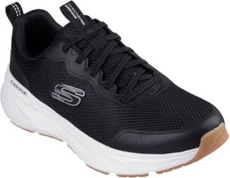 Skechers Homme Edgeride Rekze Basket, Black Mesh/TPU/White Trim, 45.5 EU Large