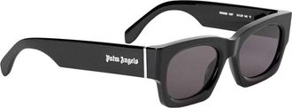 Palm Angels Bodie Rechteck-Sonnenbrille f&uuml;r Herren (Schwarz/Dunkelgrau)